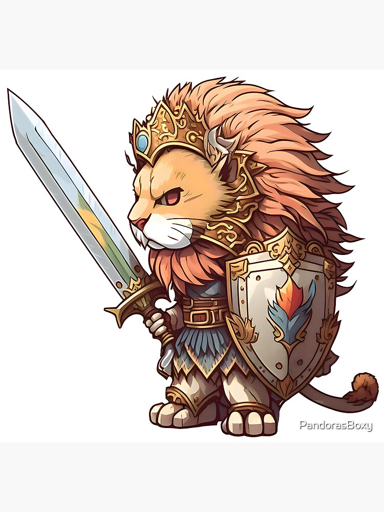 "Lion Paladin | DND Paladin | Lion Knight " Photographic Print for Sale ...