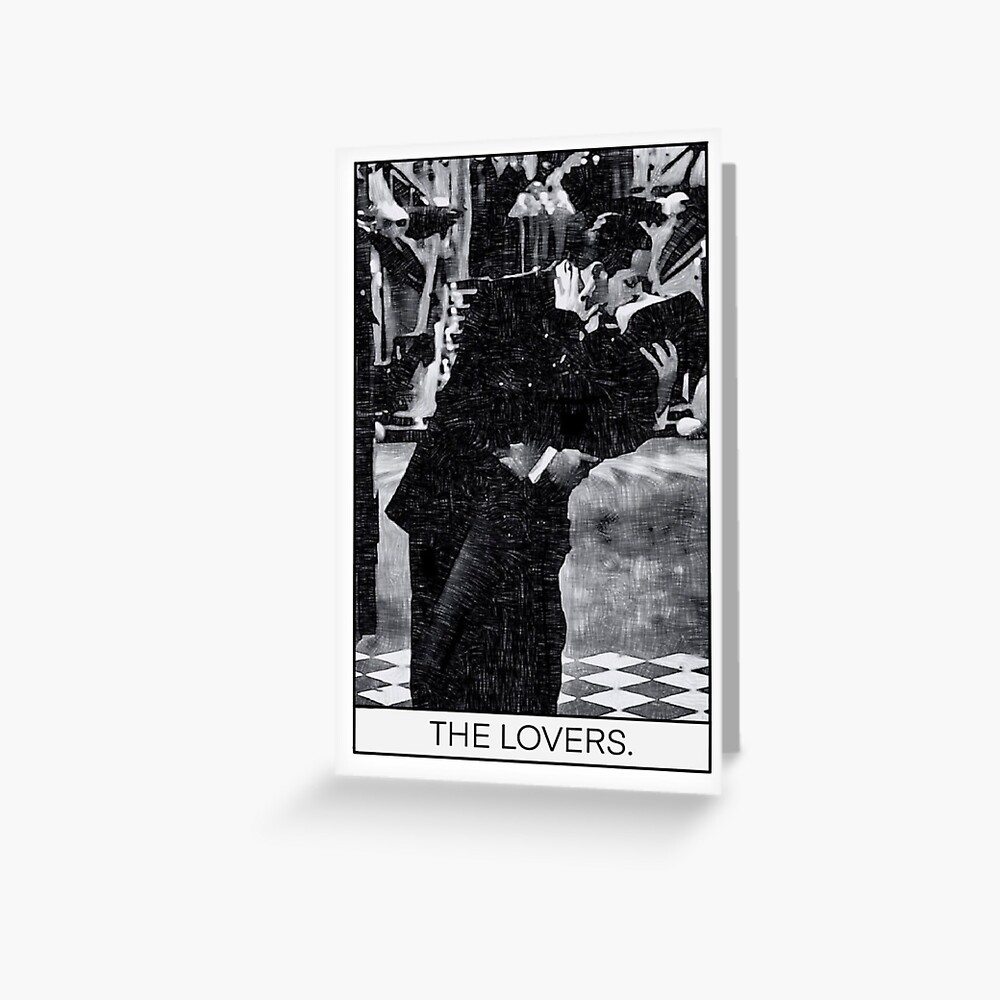 "Morticia and Gomez Addams Family "The Lovers" Tarot Card" Greeting ...