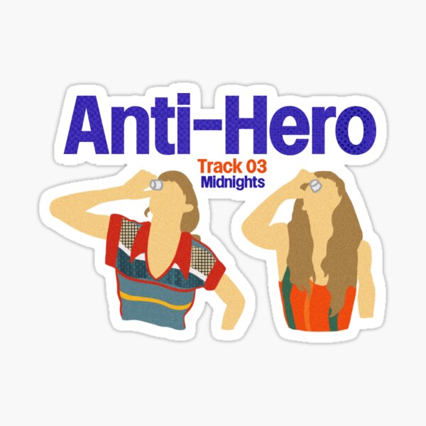"Anti-Hero by Taylor Swift" Sticker for Sale by AbsArtCo | Redbubble