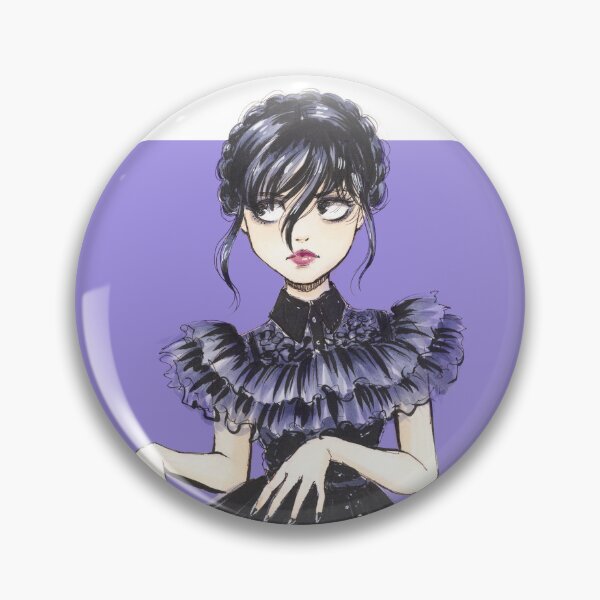 "Dancing Wednesday" Pin for Sale by naybacca | Redbubble