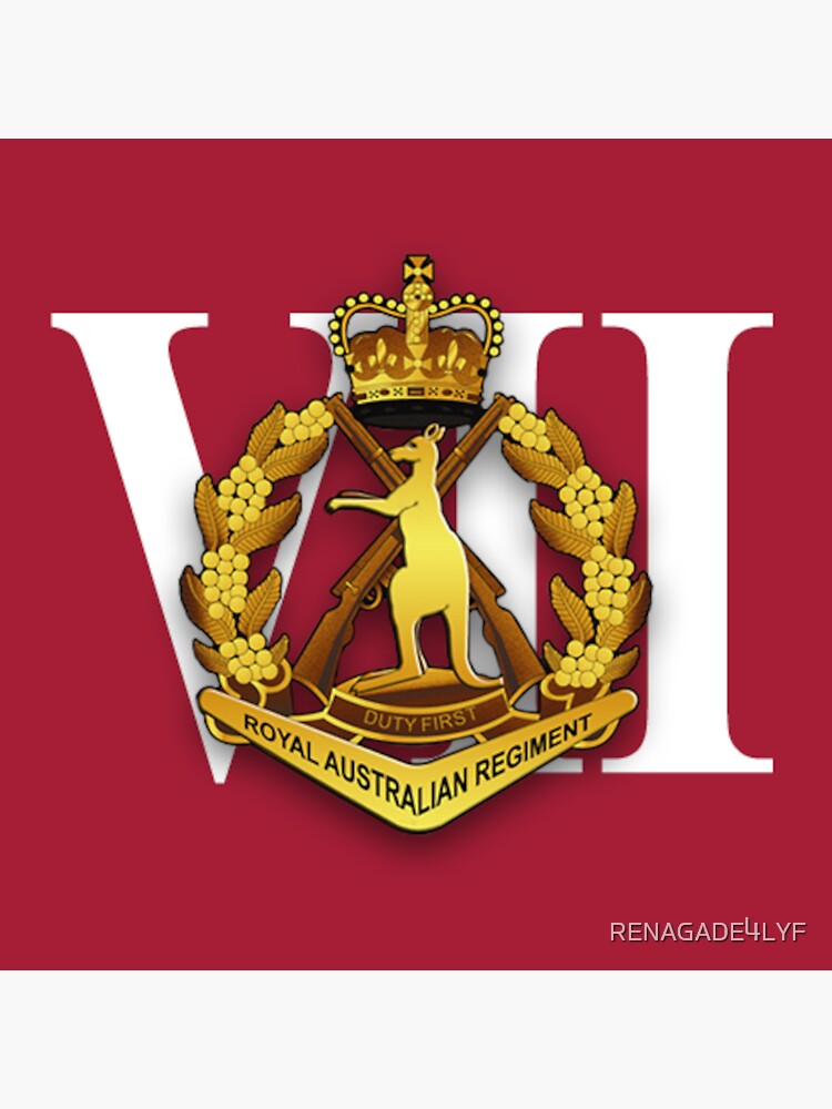 "7 RAR Corps Badge and Colours " Sticker for Sale by RENAGADE4LYF ...