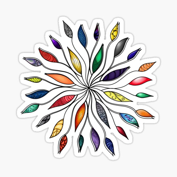Fire Flower Sticker For Sale By Lezell Redbubble