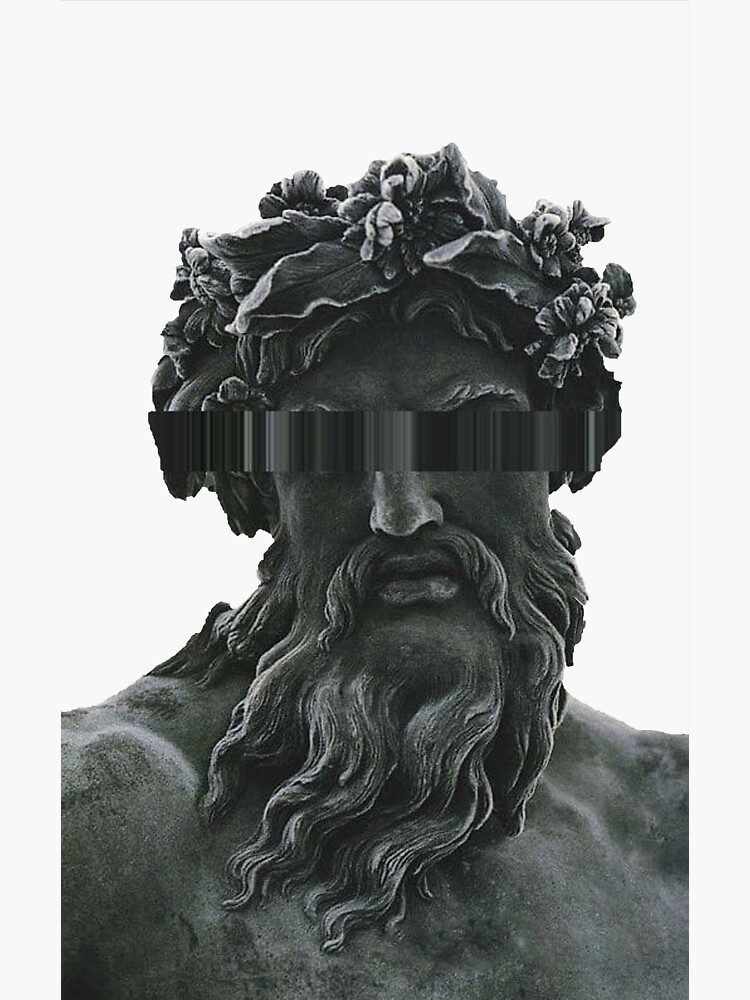 "aesthetic zeus classic censored eyes" Sticker for Sale by suyono07 ...