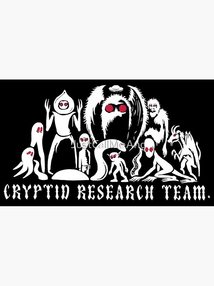 "Cryptid Research Team" Sticker for Sale by JustCallMeAng | Redbubble
