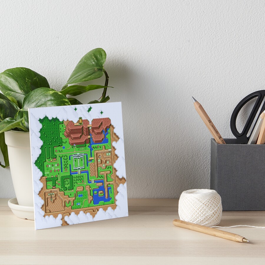 "LttP: World Map" Art Board Print for Sale by reikaitantei1 | Redbubble