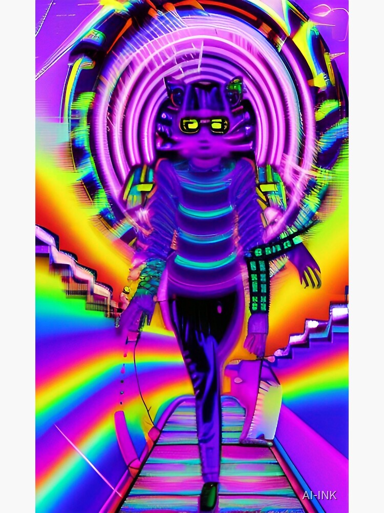 "Y2K Cyber PFP Aesthetic | A.I Art" Sticker for Sale by AI-INK | Redbubble