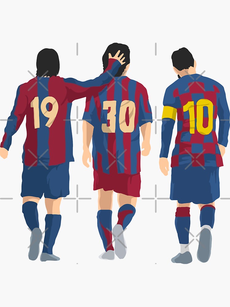 "Messi Journey with barcelona" Sticker for Sale by ButterDearie | Redbubble