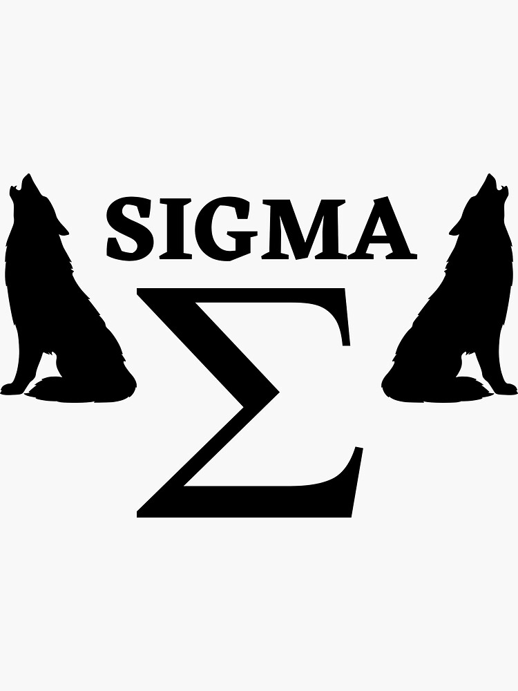 "Sigma Male Grindset Gigachad Alpha Symbol" Sticker for Sale by ...