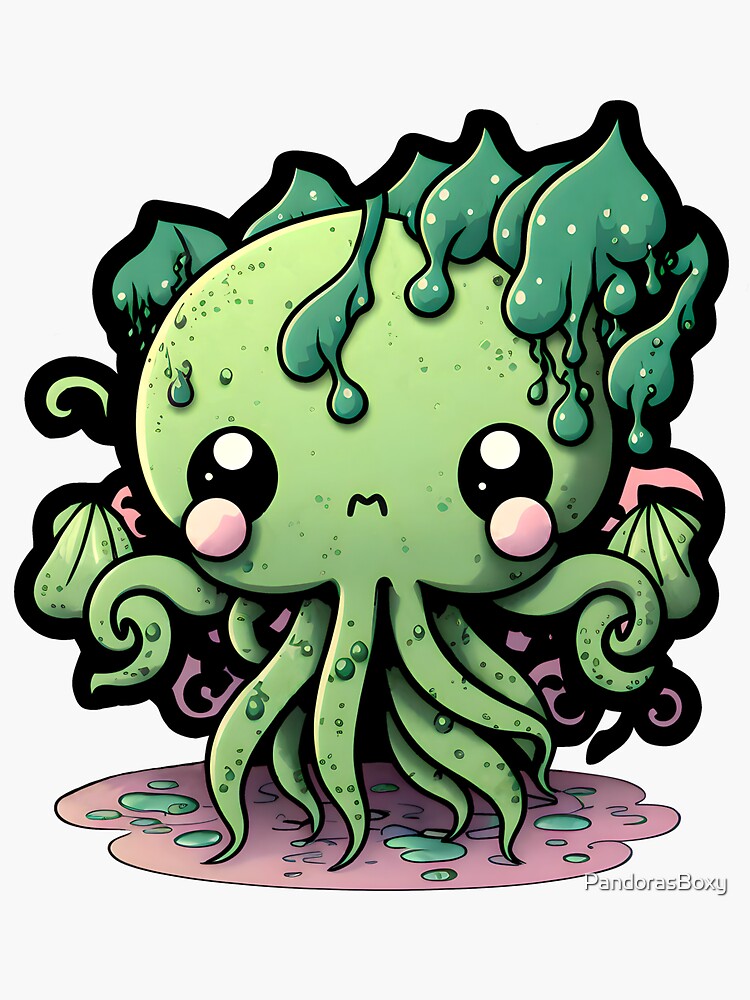 "Cute Cthulhu | Cute Lovecraft Creature " Sticker for Sale by ...