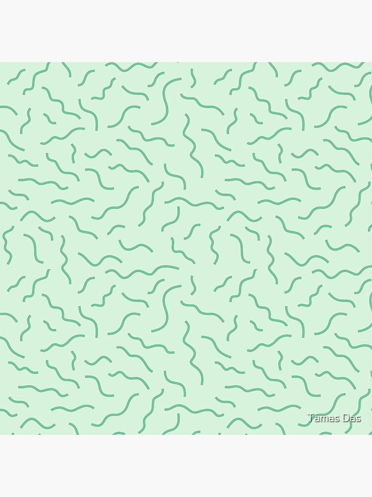 "Pastel Green Squiggly Lines patterns,minimal,simple,minimalist ...