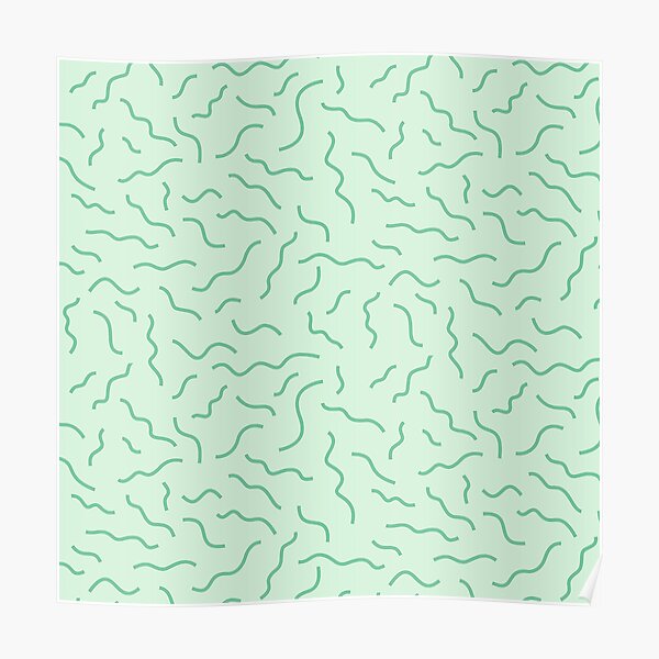 "Pastel Green Squiggly Lines patterns,minimal,simple,minimalist ...