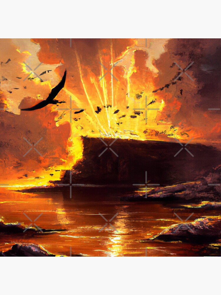 "Eagle Shadow" Sticker for Sale by eVaioGeniusArt | Redbubble