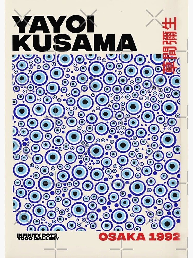 Yayoi Kusama - Blue Eye Collage Exhibition Premium Matte Vertical ...