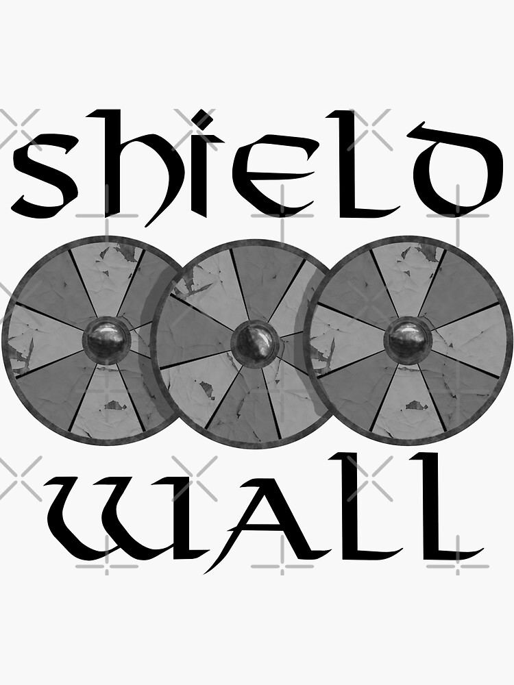 "Viking Shield Wall" Sticker by WarlordApparel | Redbubble