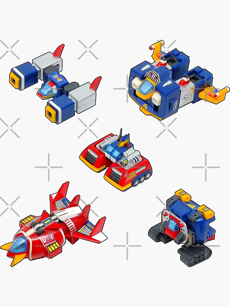 "voltes v chibi pack " Sticker for Sale by drawdude77 | Redbubble