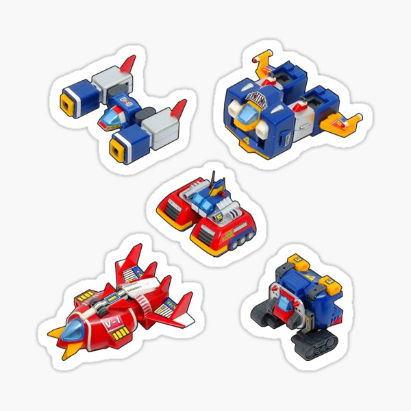 "voltes v chibi pack " Sticker for Sale by drawdude77 | Redbubble