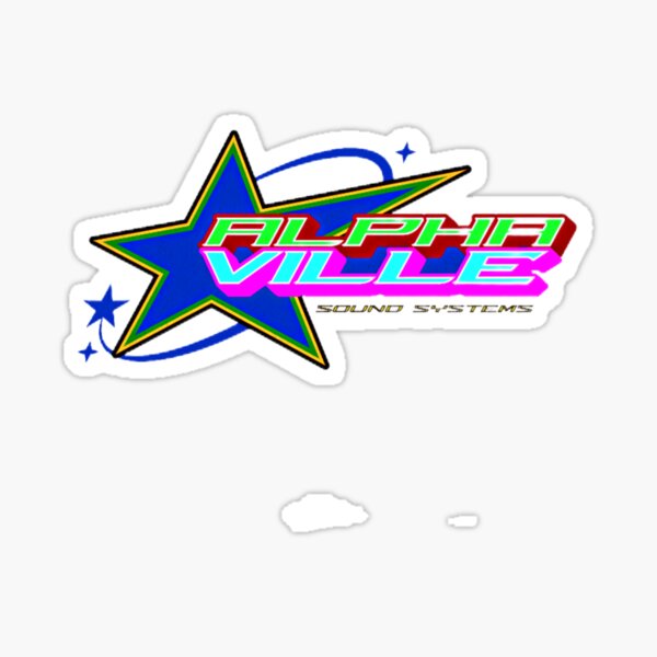 "ALPHA VILLA" Sticker for Sale by SRKSHOP | Redbubble