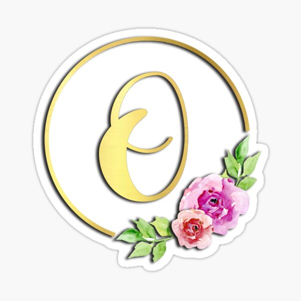 "Letter O" Sticker for Sale by doodlesbydani | Redbubble