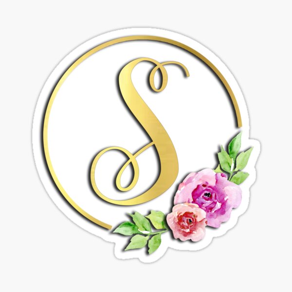 "Letter S" Sticker for Sale by doodlesbydani | Redbubble