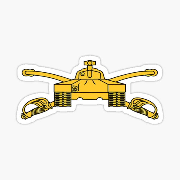 "Army Armor Branch Us Military Tanker Insignia" Sticker for Sale by ...
