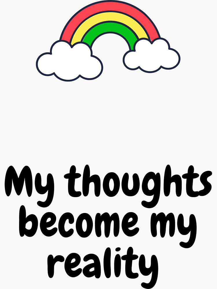 "My Thoughts Become My Reality Artwork, Simple Art - Digita Art ...