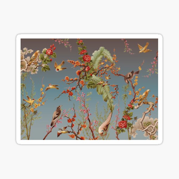 "Vintage Japan blue-gold" Sticker for Sale by perfektdesign | Redbubble