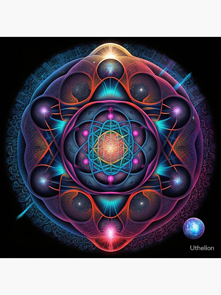 "Sacred Geometry as a Spiritual Tool" Sticker for Sale by Uthelion ...