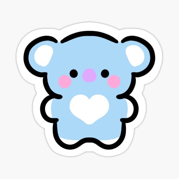 "KOYA BT21 " Sticker for Sale by leoacquaviv | Redbubble