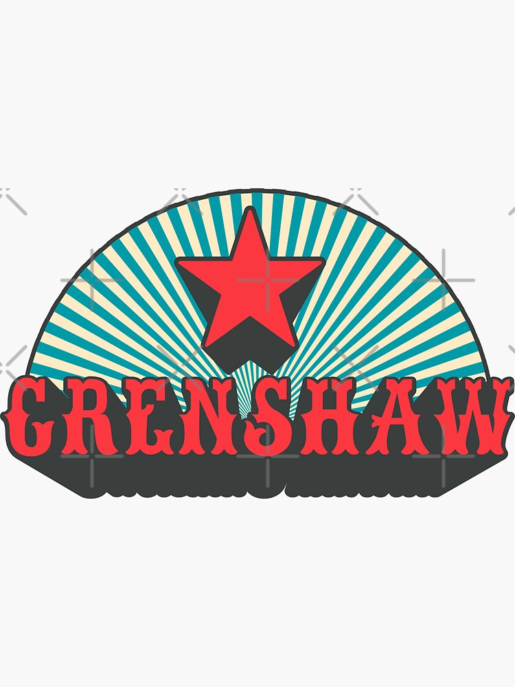 "Los Angeles Crenshaw - LA Crenshaw - LA Crenshaw logo" Sticker for ...