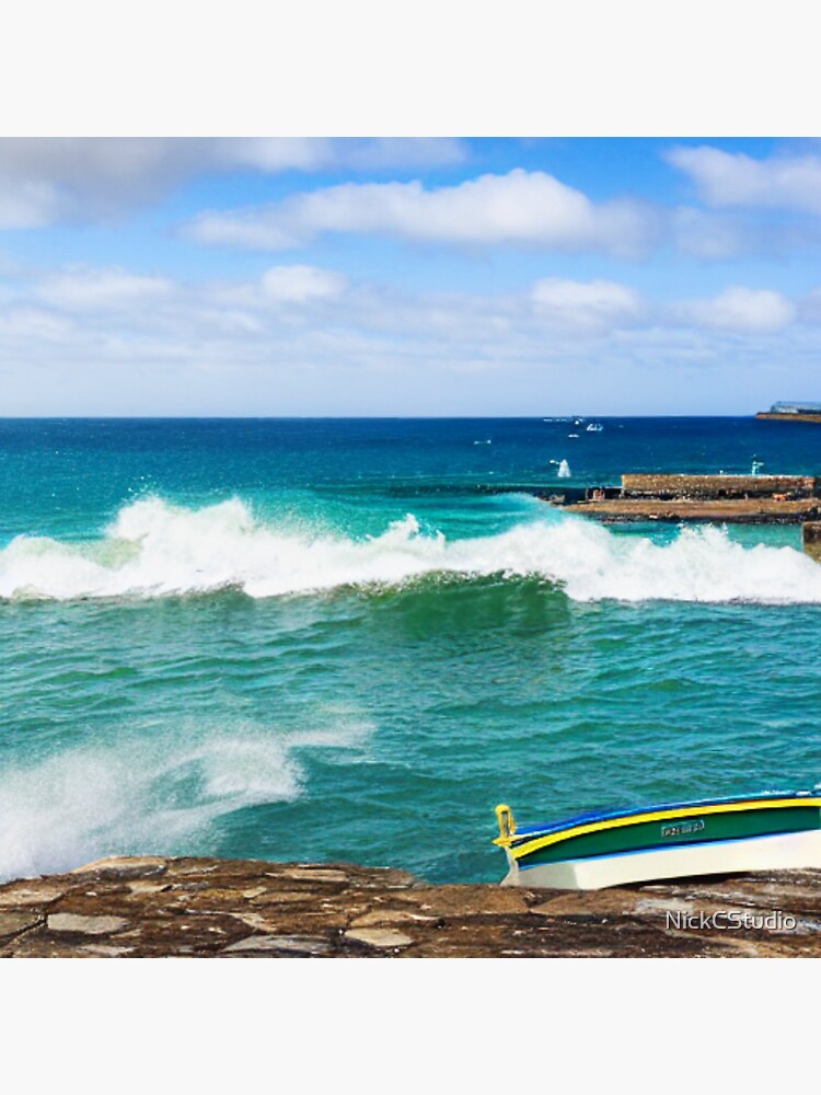"Coastal beach scene " Sticker for Sale by NickCStudio | Redbubble