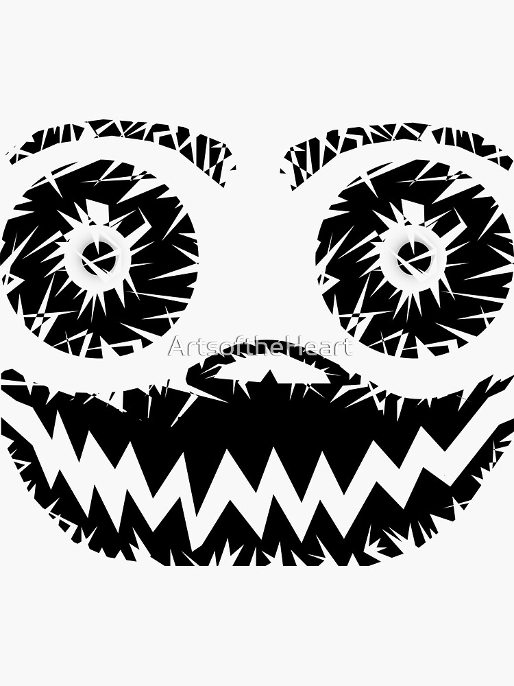 "Cute and Creepy Smile - Smiley Face " Sticker for Sale by ...