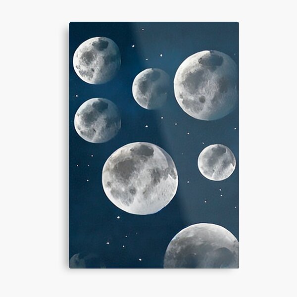 Lámina metálica «Impresión de la luna, fases de la luna, impresión de ...