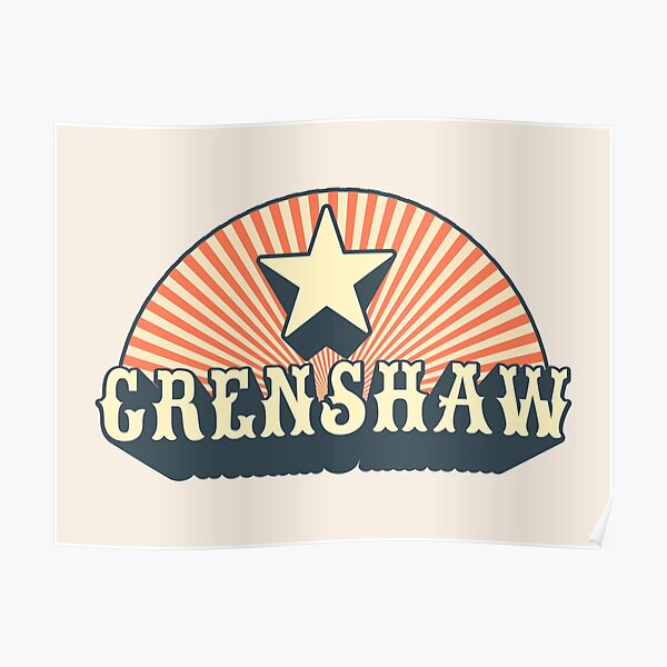 "Los Angeles Crenshaw - LA Crenshaw - LA Crenshaw logo" Poster for Sale ...