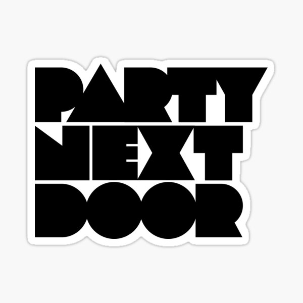 "PARTYNEXTDOOR Text v1" Sticker for Sale by TheSouthWind | Redbubble