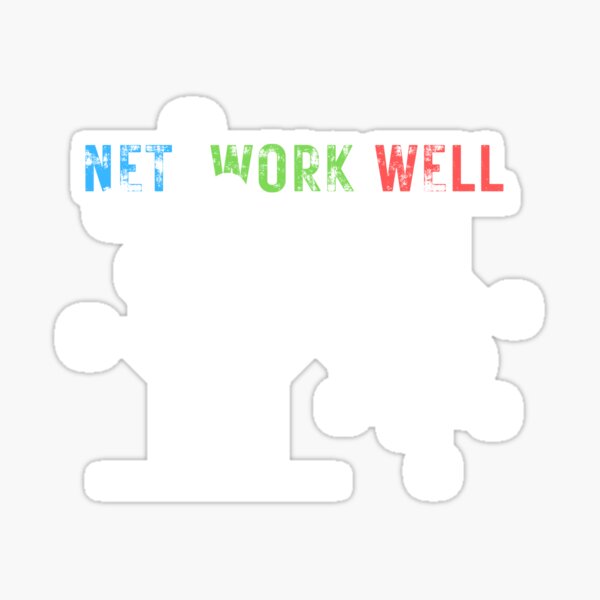 "Network well" Sticker for Sale by iconking1234 | Redbubble