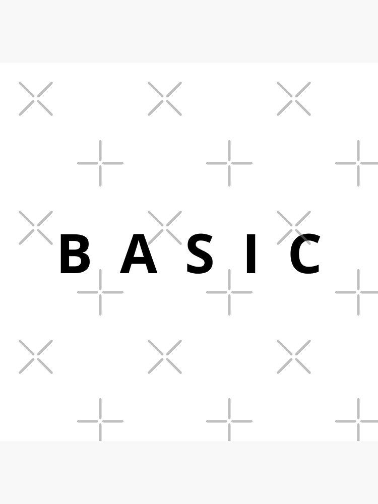 "BASIC - Minimal - Aesthetic Design Merch - Aesthetics Text Word ...