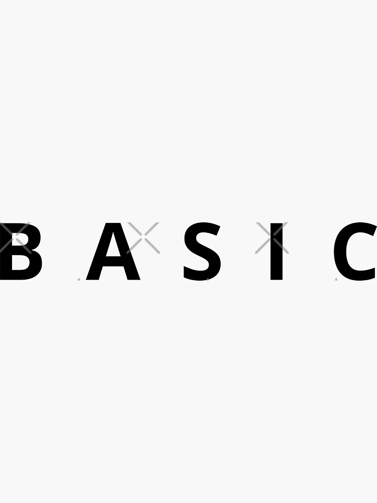 "BASIC - Minimal - Aesthetic Design Merch - Aesthetics Text Word ...