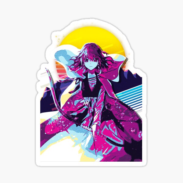 "Akatsuki no Yona - Yona" Sticker for Sale by 80sRetroArt | Redbubble