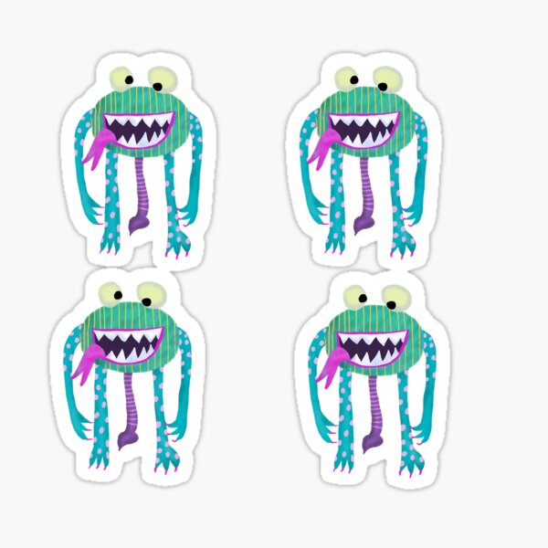 "Monster Hugo" Sticker for Sale by larilou-art | Redbubble
