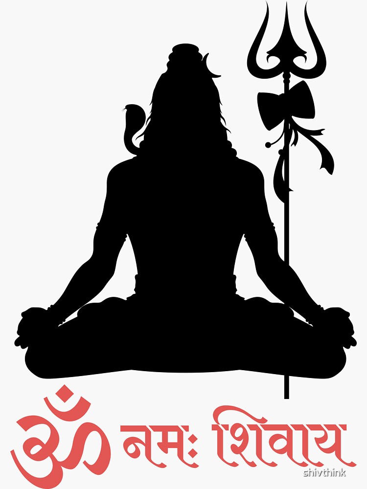 "om namah shivaay" Sticker for Sale by shivthink | Redbubble