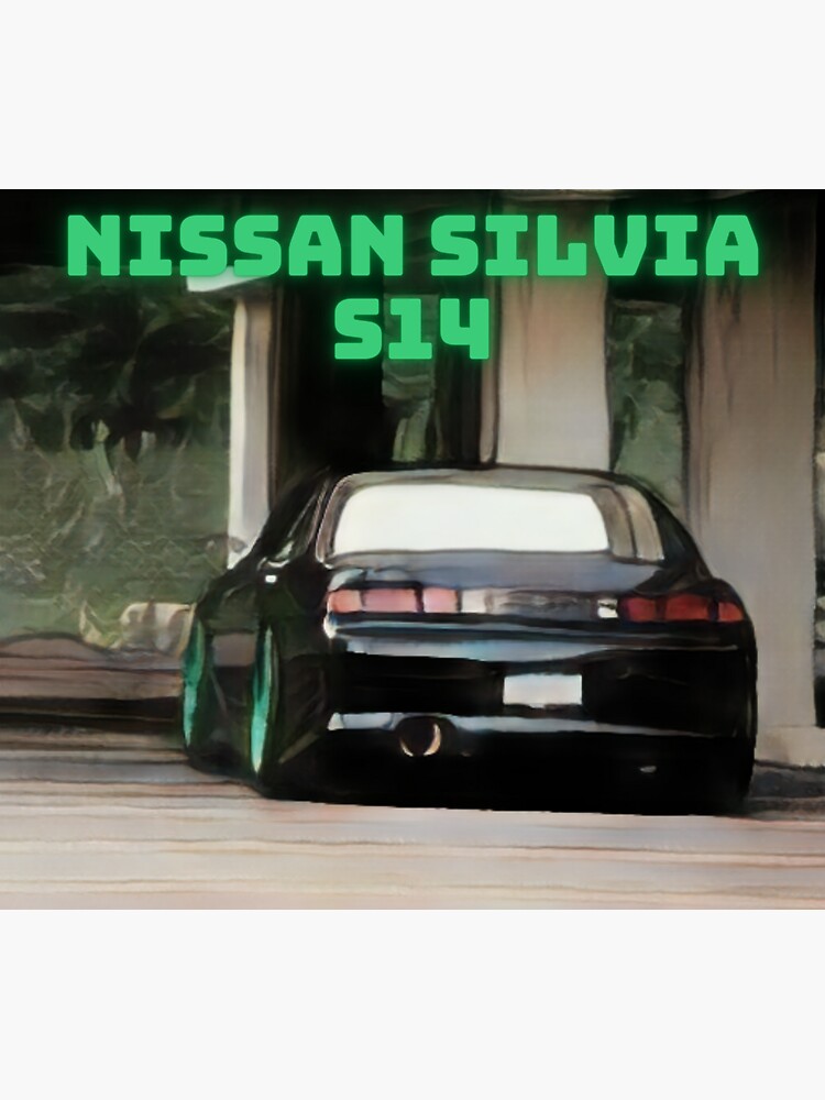"Nissan Silvia S14 - Cartoon Design" Sticker for Sale by Trevor1984 | Redbubble