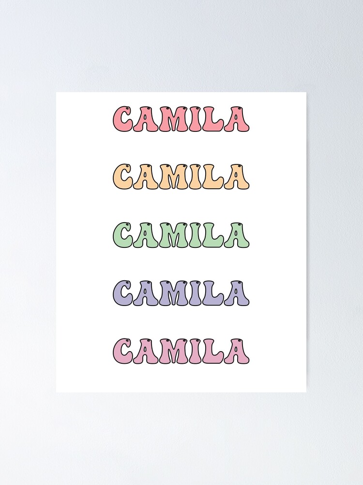 "Camila Name Set Pack " Poster for Sale by simplife-art | Redbubble