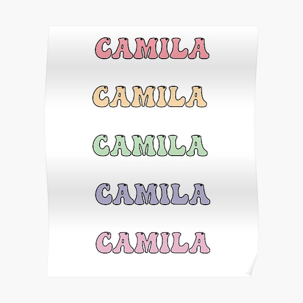 "Camila Name Set Pack " Poster for Sale by simplife-art | Redbubble