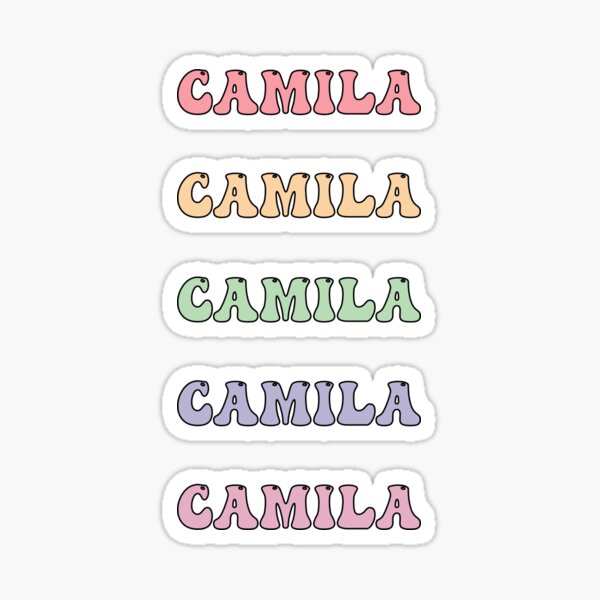 "Camila Name Set Pack " Sticker for Sale by simplife-art | Redbubble