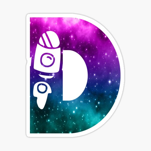 "Copy of Letter A with Planet - Space Galaxy Universe Alphabet" Sticker ...