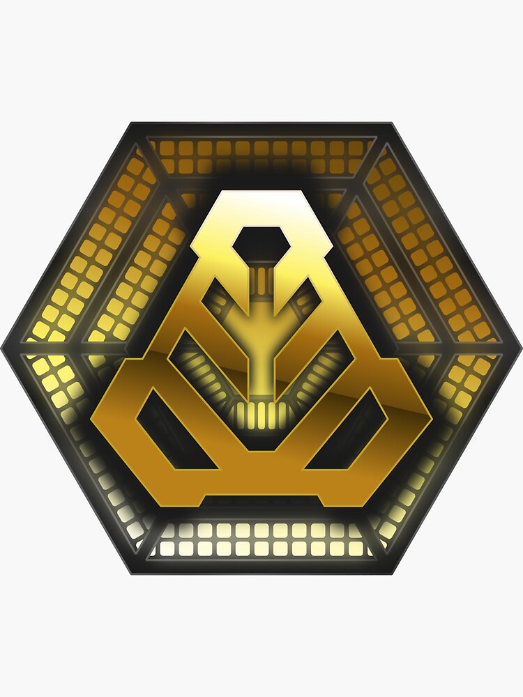 "Rocket League Gold 3 Rank Dropshot Background" Sticker for Sale by ...