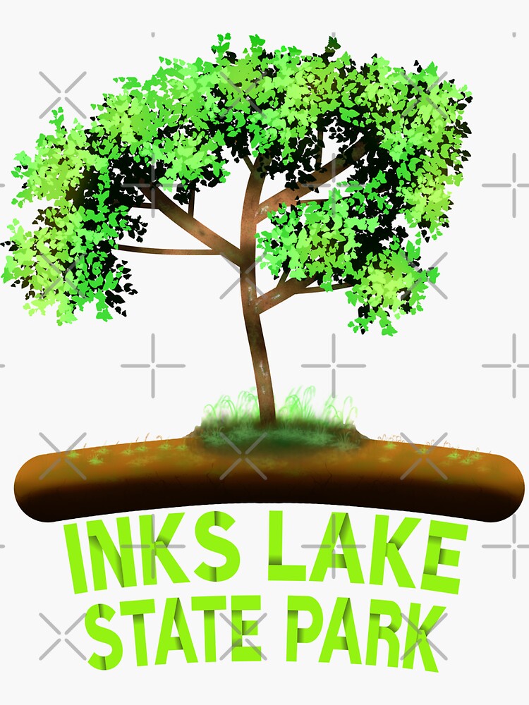 "Inks Lake State Park" Sticker for Sale by MoMido-Store | Redbubble