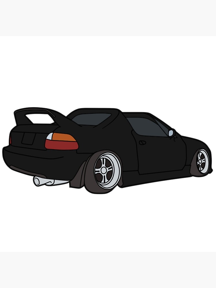 "Honda Del Sol - Black" Art Board Print for Sale by Susk240 | Redbubble