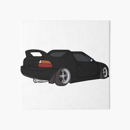 "Honda Del Sol - Black" Art Board Print for Sale by Susk240 | Redbubble