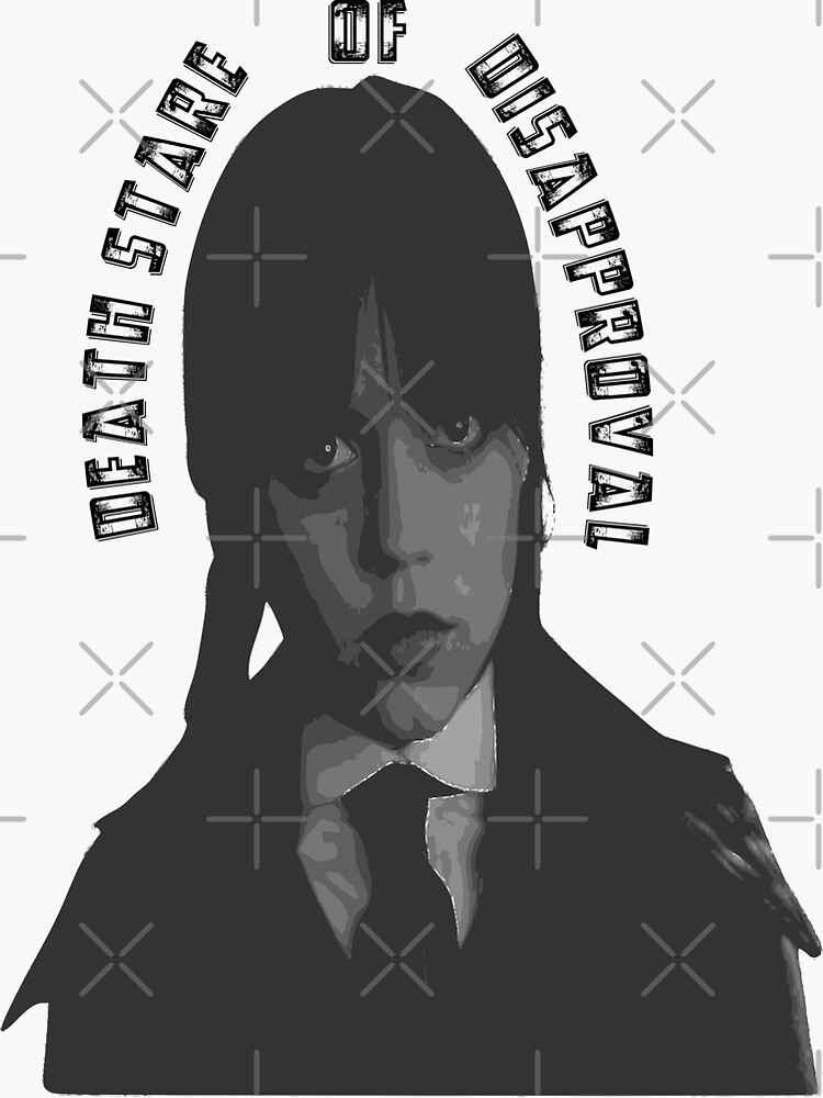 "Death Stare Of Disapproval" Sticker for Sale by SantralPunto | Redbubble